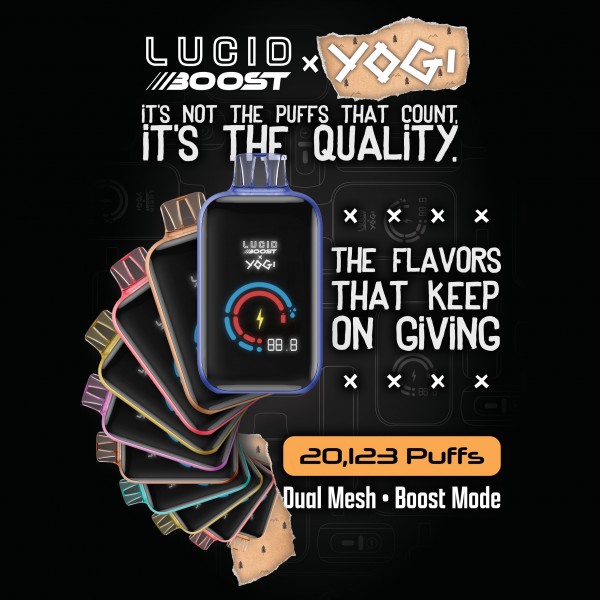 Lucid Boost x Yogi Disposable 5%