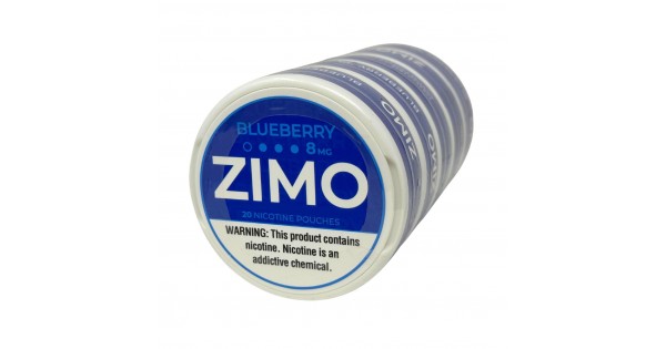 ZIMO Pouches 5pk - Blueberry, nicotine pouch, nic pouch