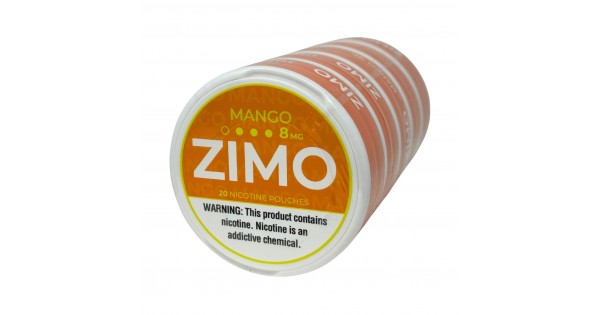 ZIMO Pouches 5pk - Mango, nicotine pouch, nic pouch