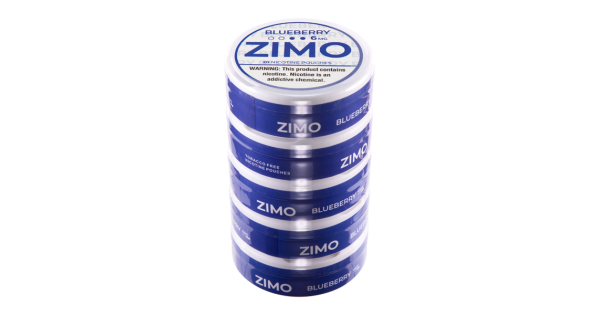 ZIMO Pouches 5pk - Blueberry, nicotine pouch, nic pouch