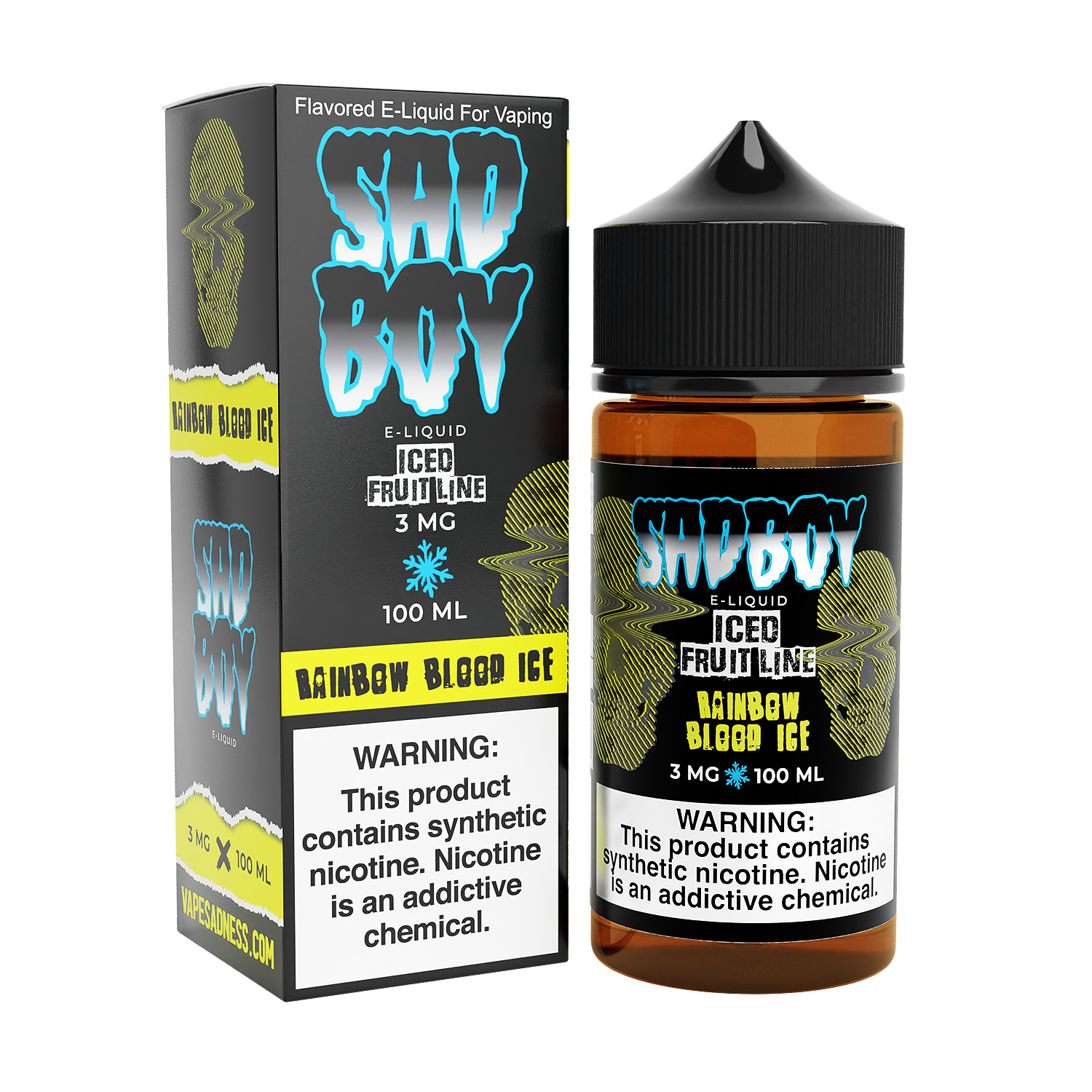 Sadboy Synthetic - Rainbow Blood Ice 100mL, sadboy iced fruit line