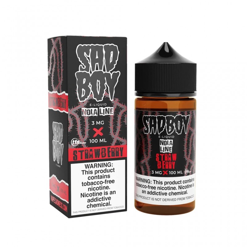 Sadboy Synthetic - Nola Strawberry 100mL Sadboy Synthetic - Nola Strawberry 100mL