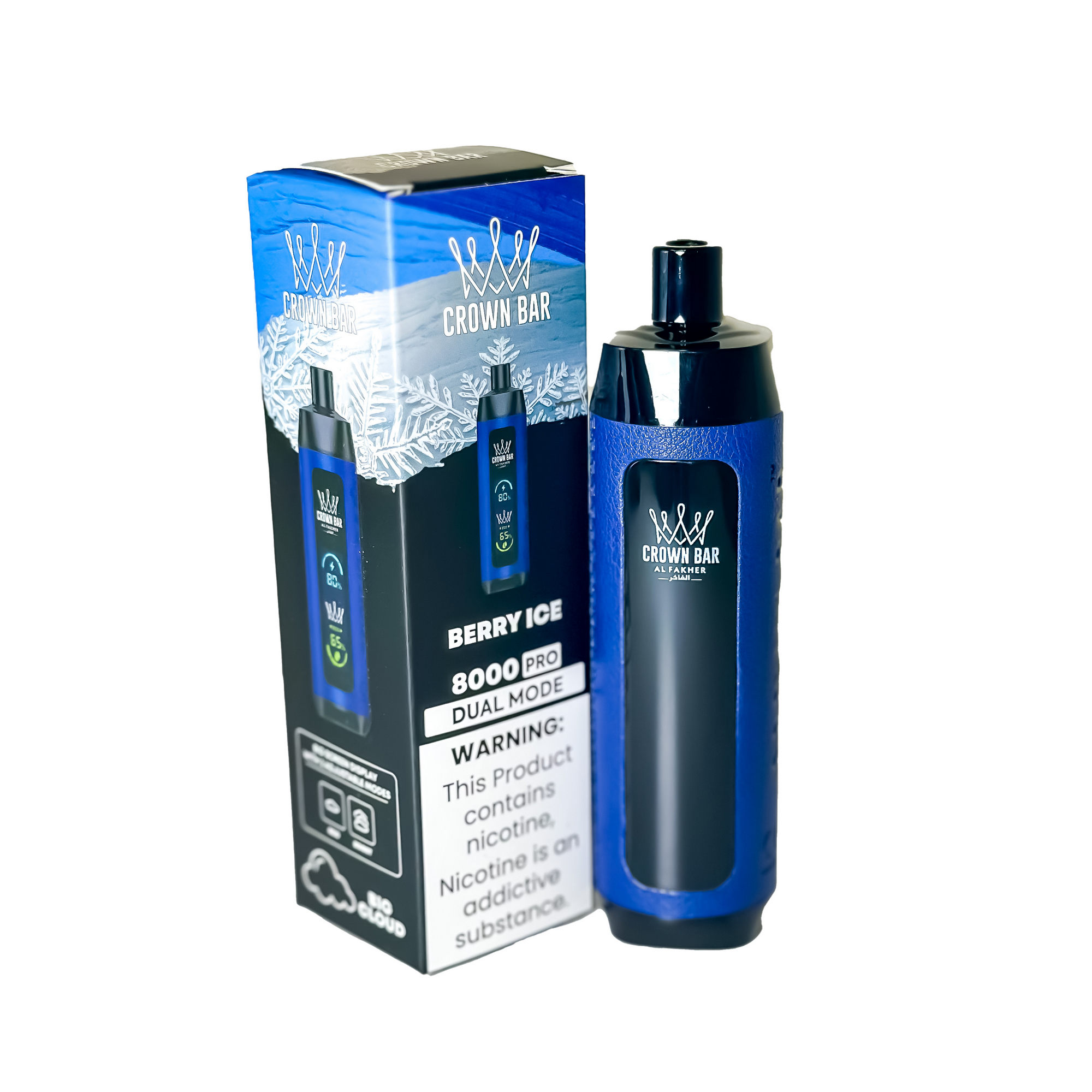 Al Fakher Crown Bar 8000 Pro DTL Disposable 5mg, hookah-style ...