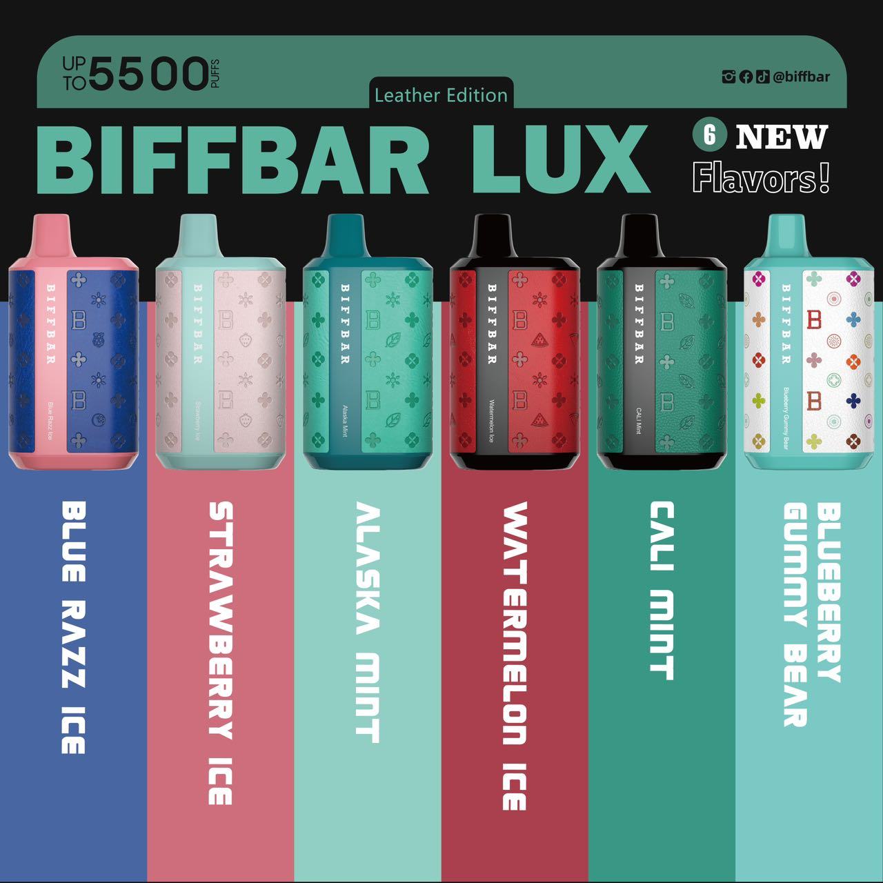 Biff Bar LUX 5500 (Leather Edition) Disposable 5%