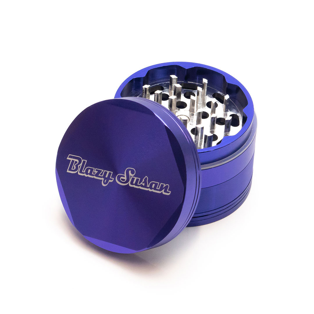 Blazy Susan 4pc Aluminum Grinder, thc, , dry herb, flower, aromatherapy ...