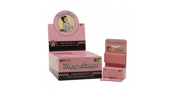 Blazy Susan Pink High Roller Kit Display Box 16ct, thc, , dry herb ...