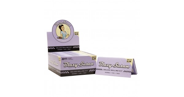 Blazy Susan King Size Deluxe Purple Rolling Kit 20ct, rolling paper ...