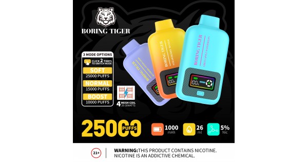 Boring Tiger 25000 Disposable 5%