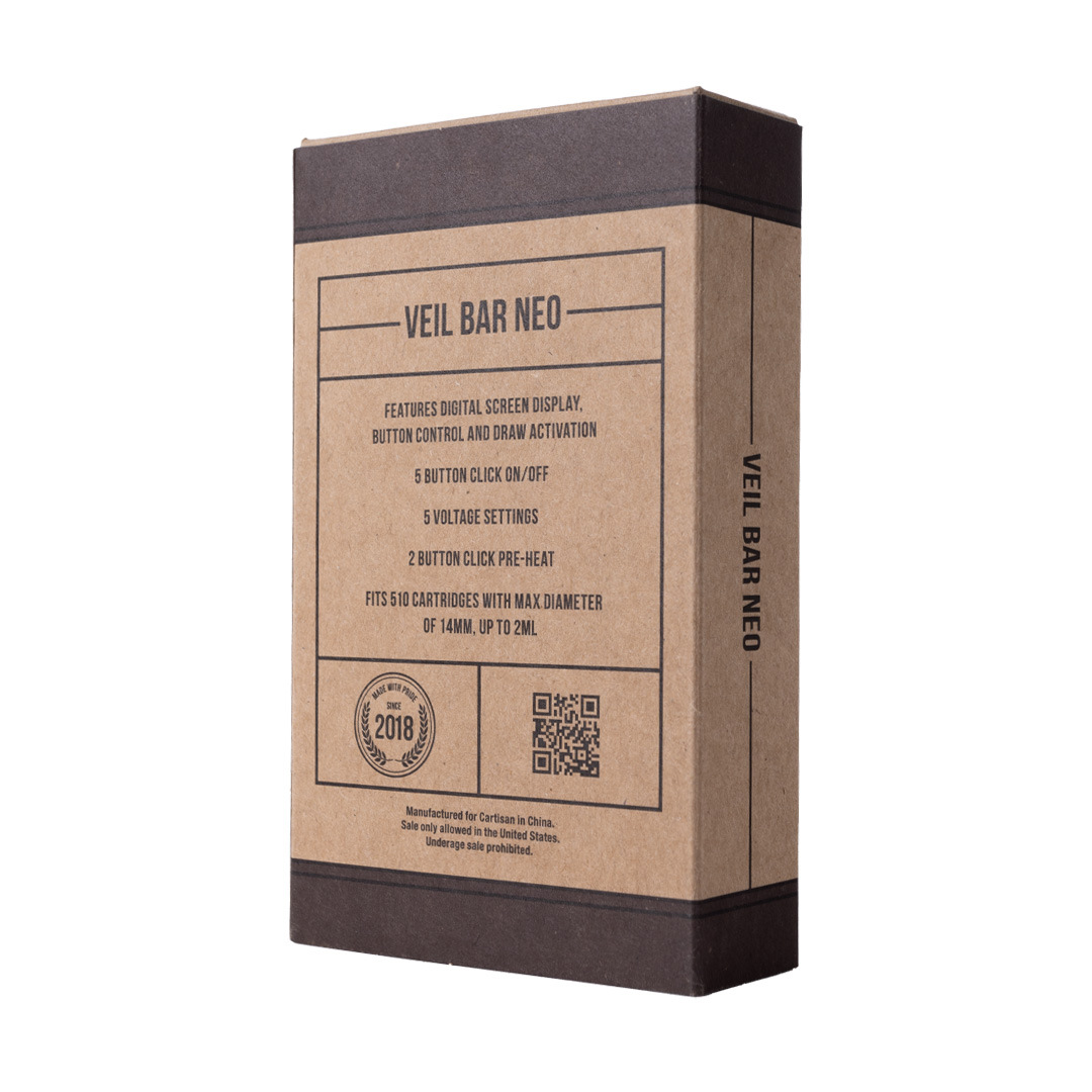 CARTISAN Veil Bar NEO Cartridge Battery, thc, wax, dab, concentrates ...