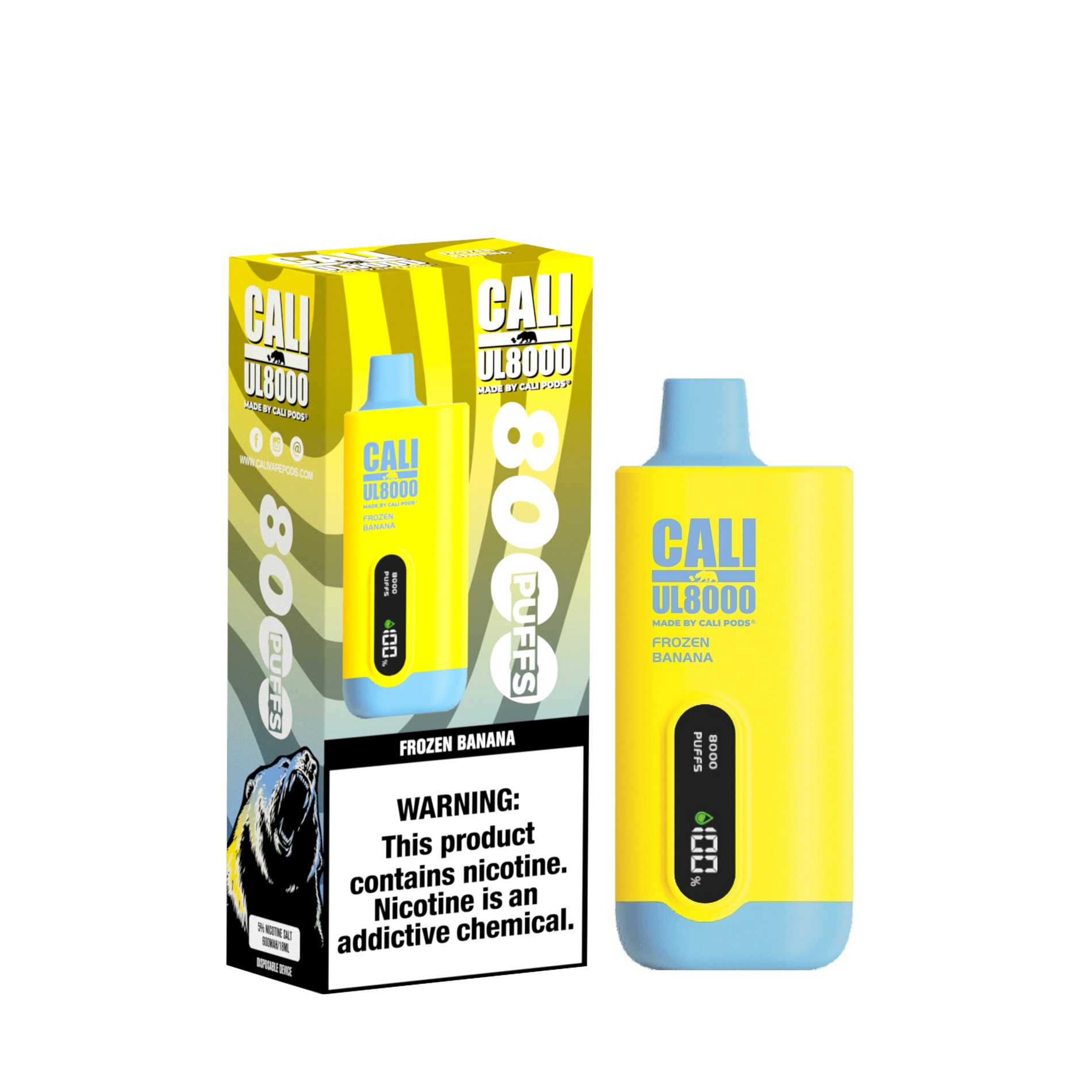 Cali UL8000 Disposable 5% by Cali Pods