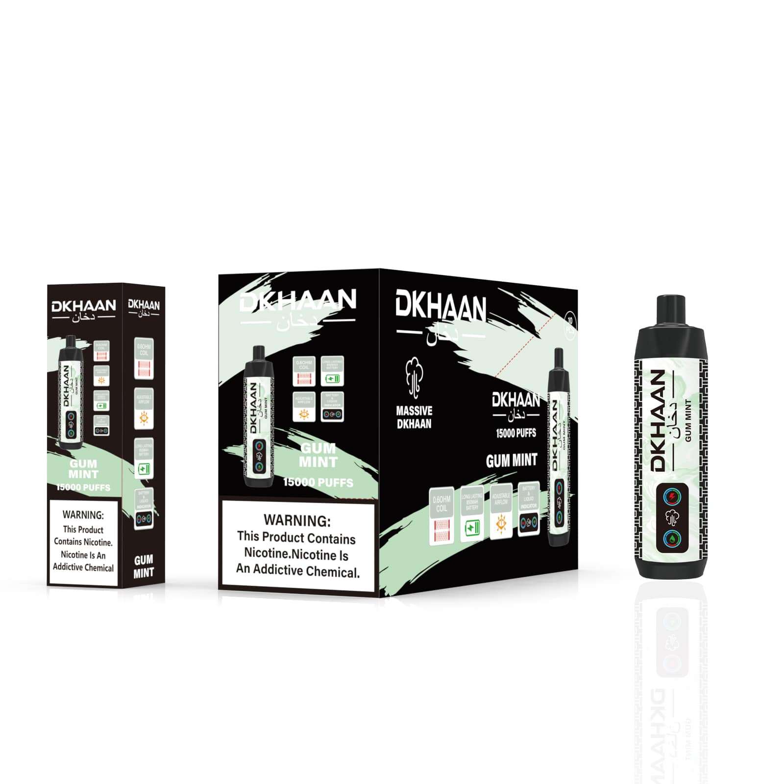 DKHAAN 15000 DTL Disposable 5mg, shisha style, hookah-style disposable ...