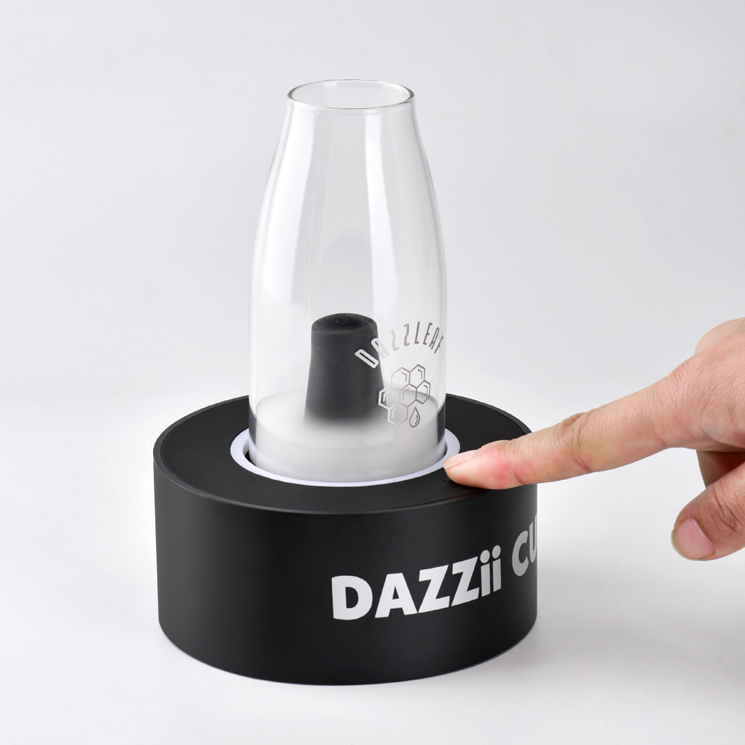 DazzLeaf DAZZii Cup Vaporizer, dazzii cup glass bubbler cup, thc, , wax ...