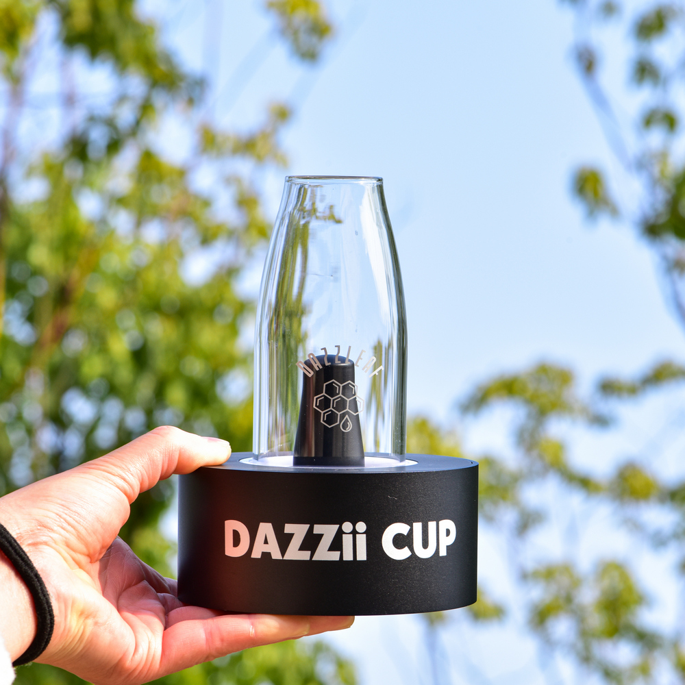 DazzLeaf DAZZii Cup Vaporizer, dazzii cup glass bubbler cup, thc, , wax ...