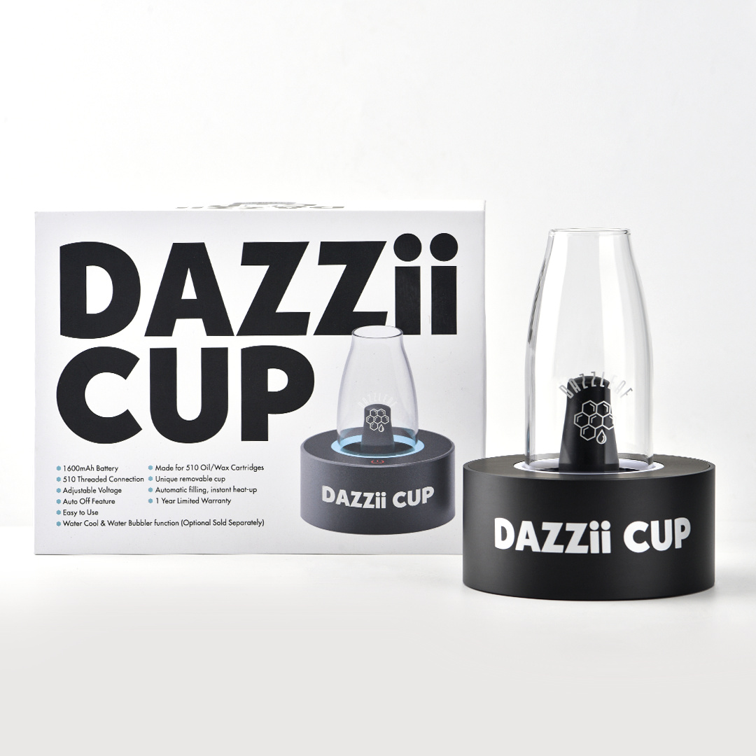 DazzLeaf DAZZii Cup Vaporizer, dazzii cup glass bubbler cup, thc, , wax ...