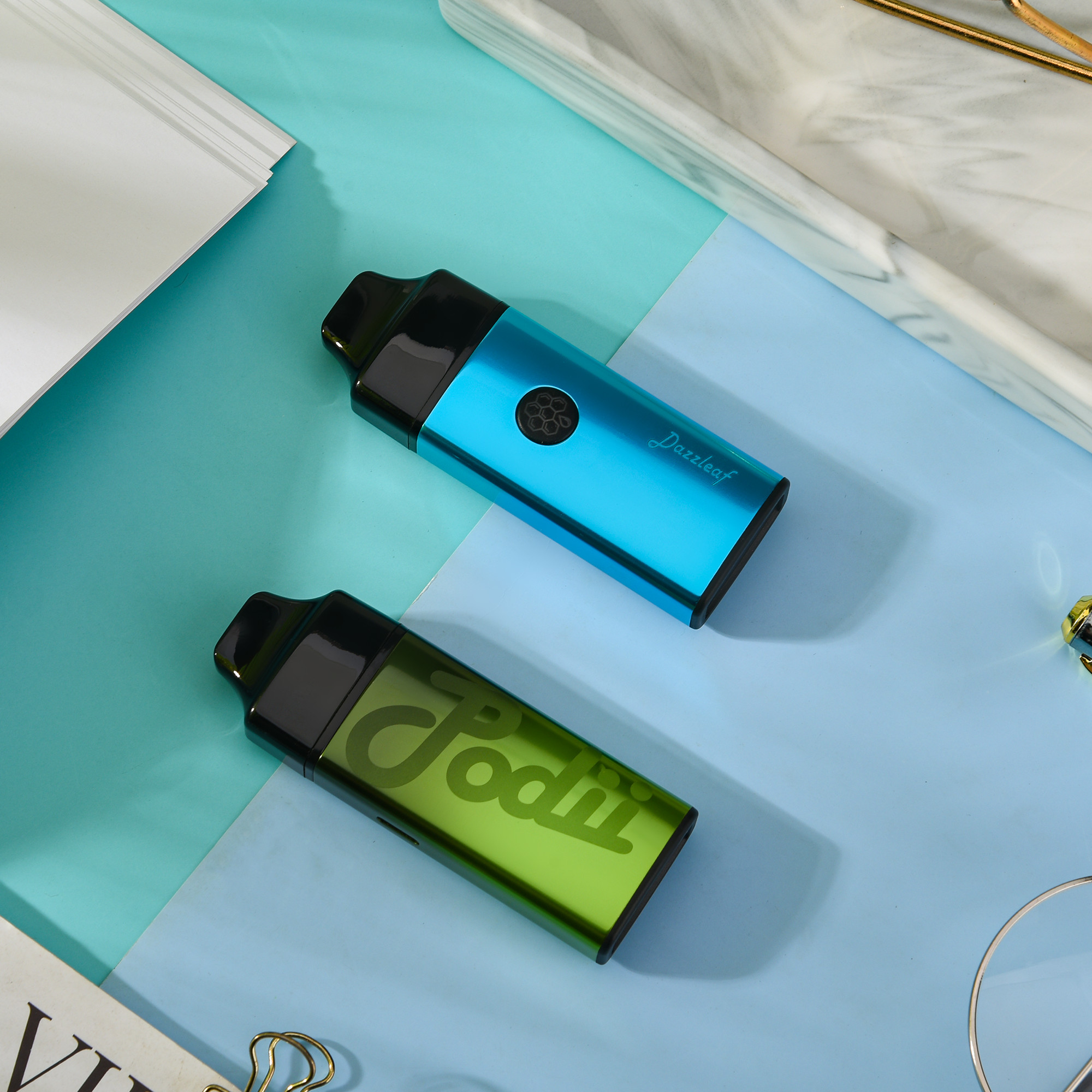 DazzLeaf PODii Vaporizer, podii ceramic coil (2) removeable pods ...