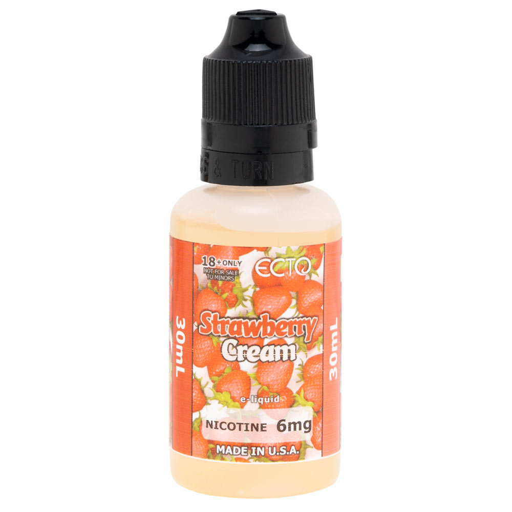 Strawberry Cream E-Liquid - 30mL, ecto liquid