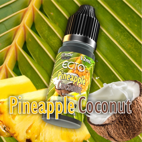 Pineapple Coconut E-Liquid - 12mL, ecto liquid