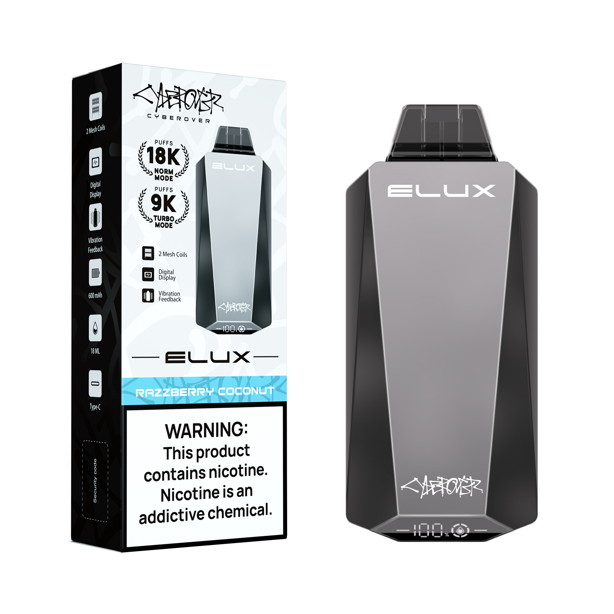 Elux CYBEROVER 18K Disposable 5%, 2deal