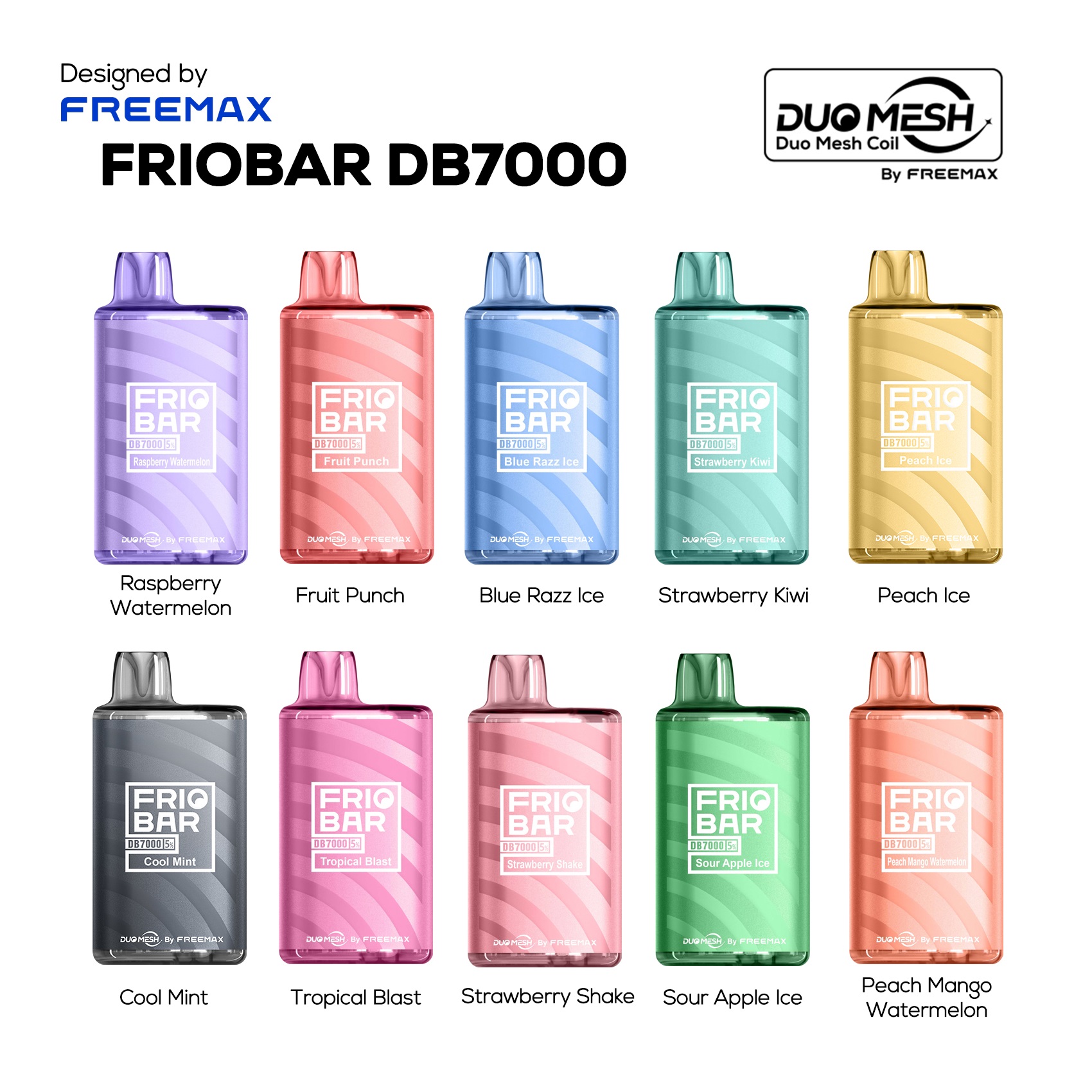 FrioBar DB7000 Disposable 5%, frio bar, freemax. 2deal