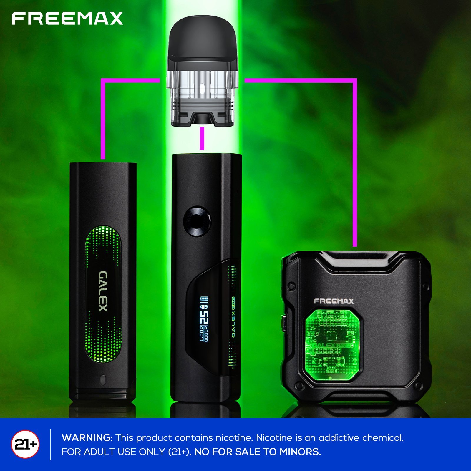 FreeMax Galex Pro Kit, galex pod, gx-p mesh coils, gx mesh coils, galex ...