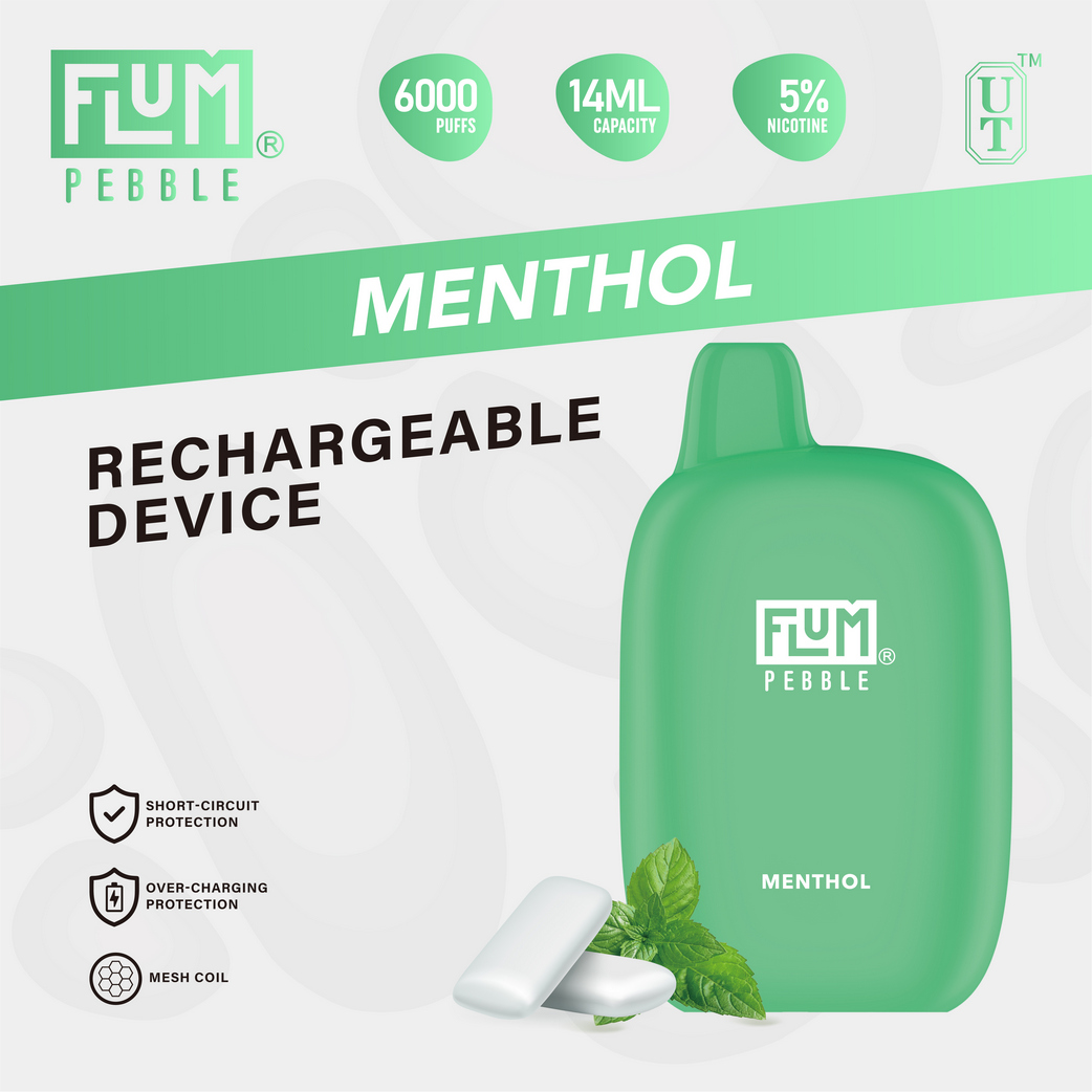 Flum Pebble Disposable 5% **5 PACK**