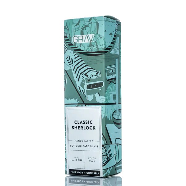 GRAV Classic Sherlock Pipe, thc, , dry herb, flower, bowl, handpipe ...
