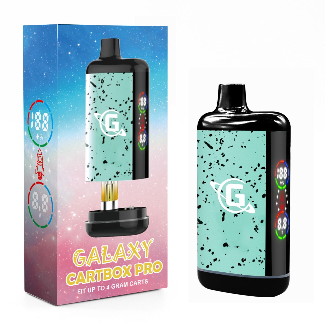 Galaxy CARTBOX PRO Cartridge Battery, thc, wax, dab, concentrates, 510 ...