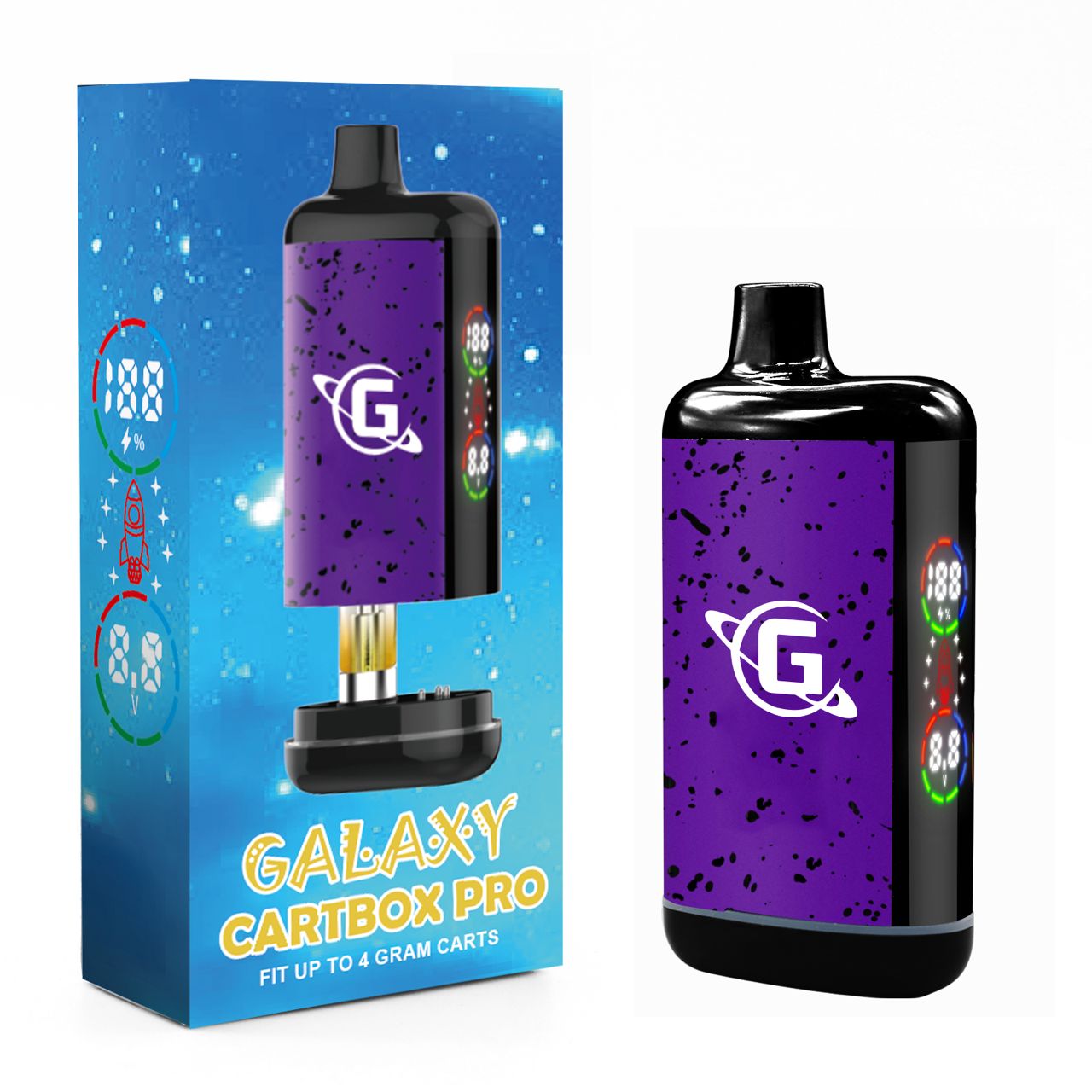 Galaxy CARTBOX PRO Cartridge Battery, thc, wax, dab, concentrates, 510 ...