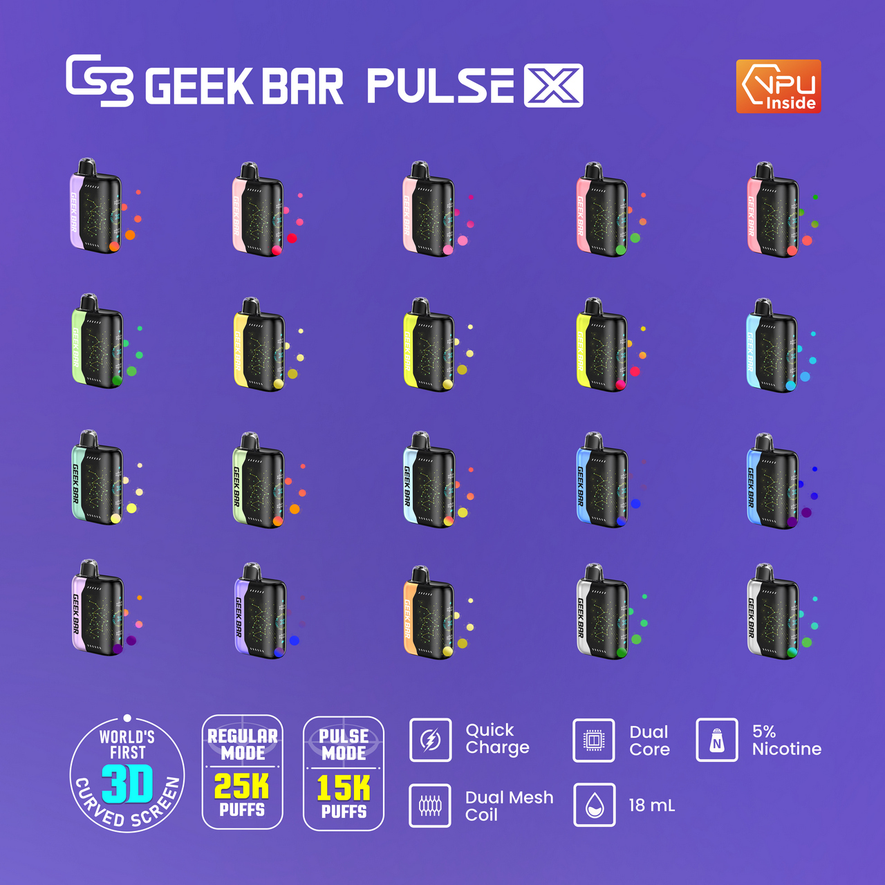 Geek Bar Pulse X Disposable 5%