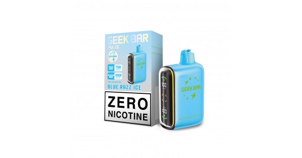 Geek Bar Pulse Disposable 0% NICOTINE FREE - Blue Razz Ice