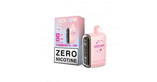 Geek Bar Pulse Disposable 0% NICOTINE FREE - Strawberry B-Pop