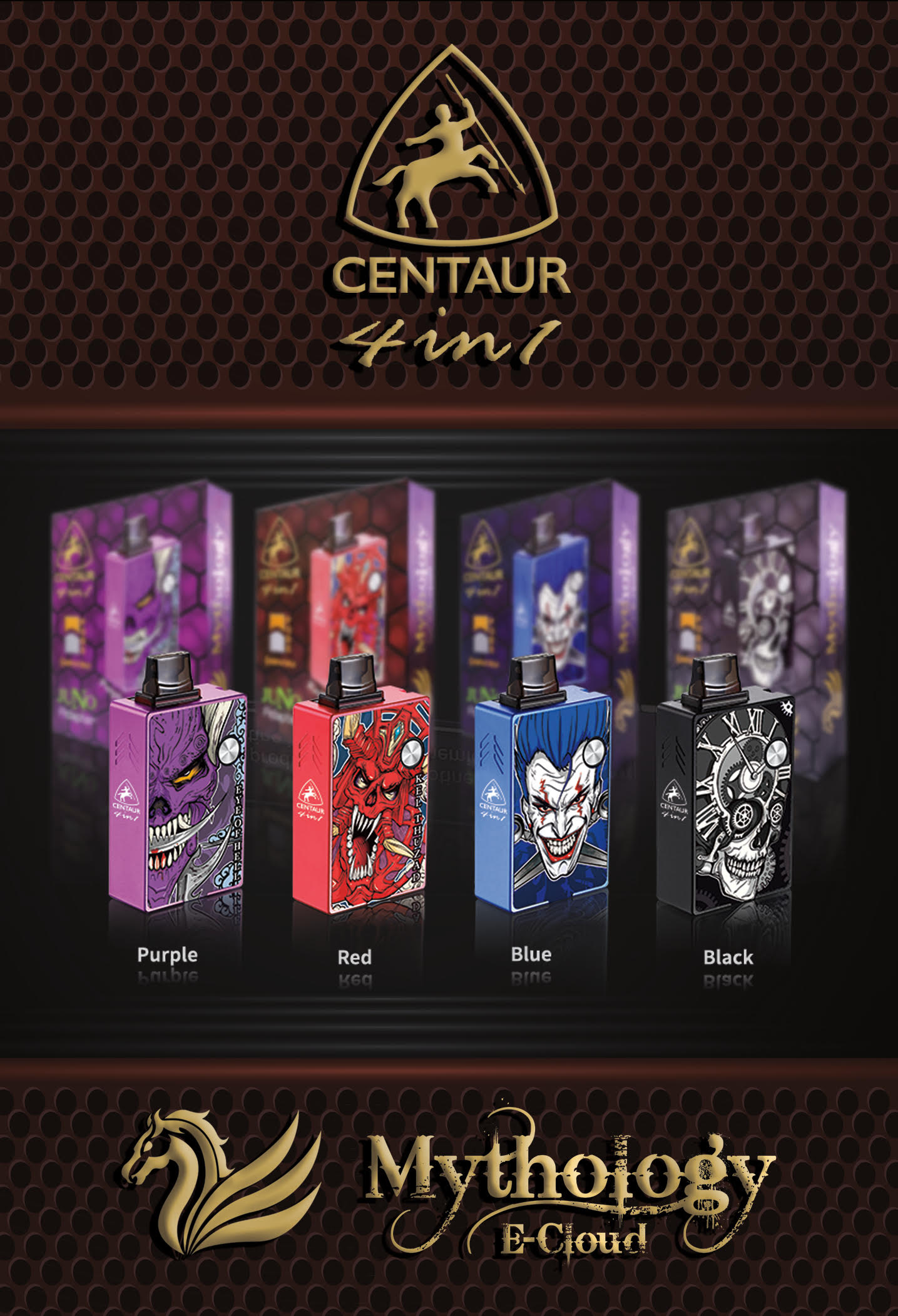 Centaur 4-in-1 Pod System by Mythology E-Cloud, compatible