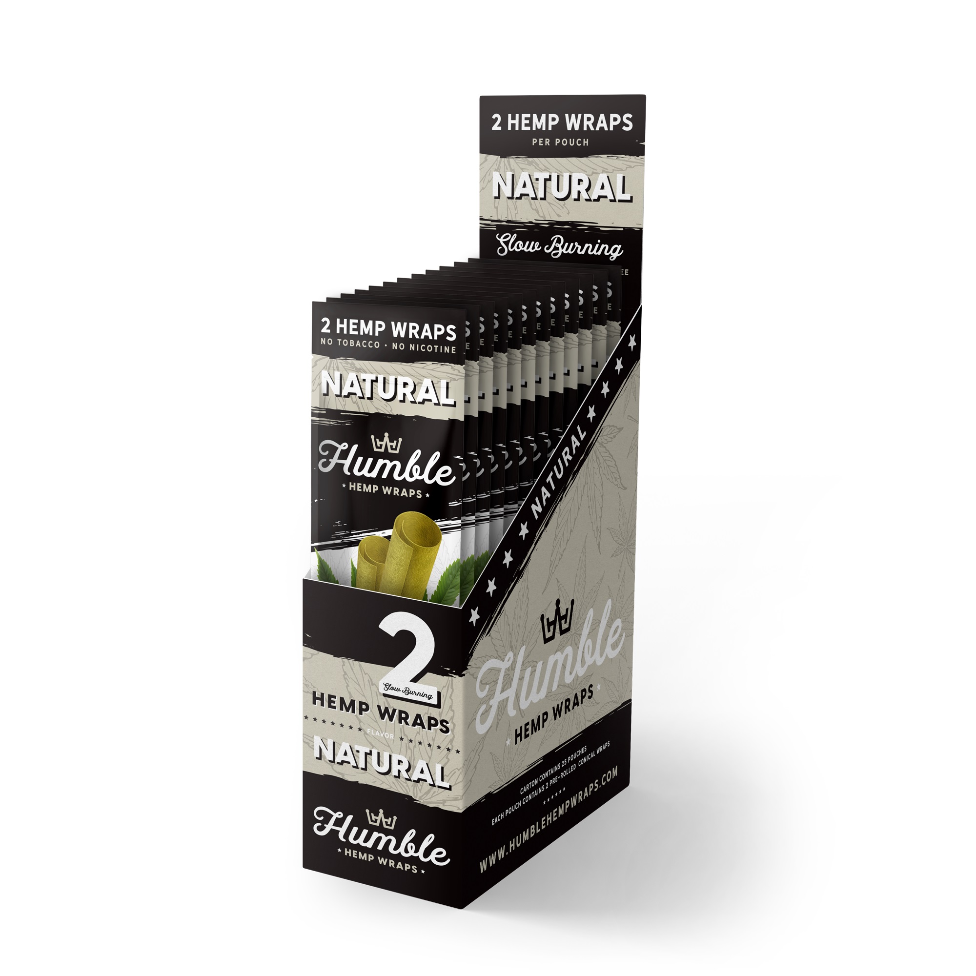 Humble Wraps Display 25CT, hhw, thc, , dry herb, flower, pre-roll, pre ...