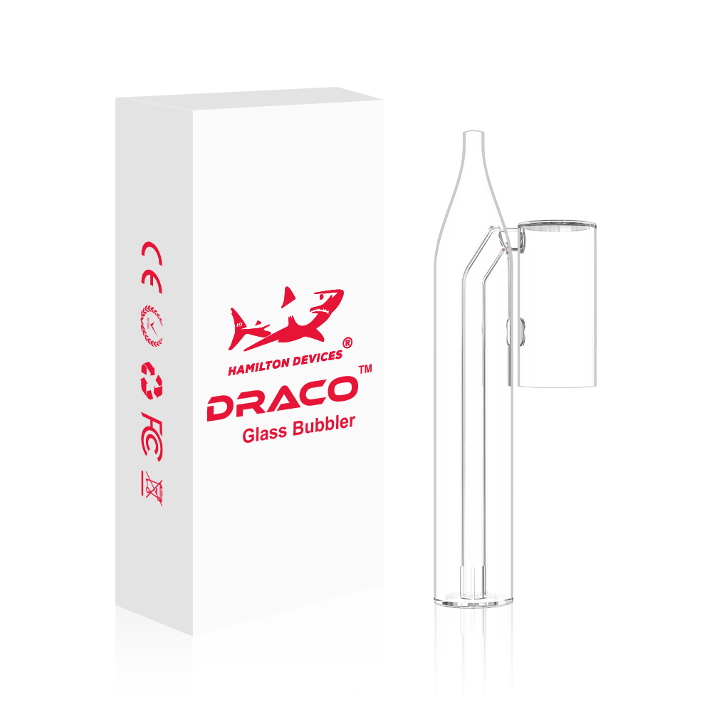Draco Glass Bubbler by Hamilton Devices, draco vaporizer, thc, dry herb ...