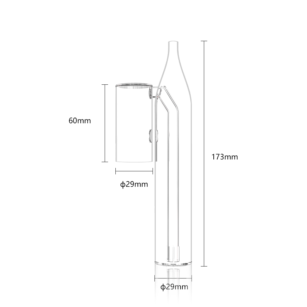 Draco Glass Bubbler by Hamilton Devices, draco vaporizer, thc, dry herb ...