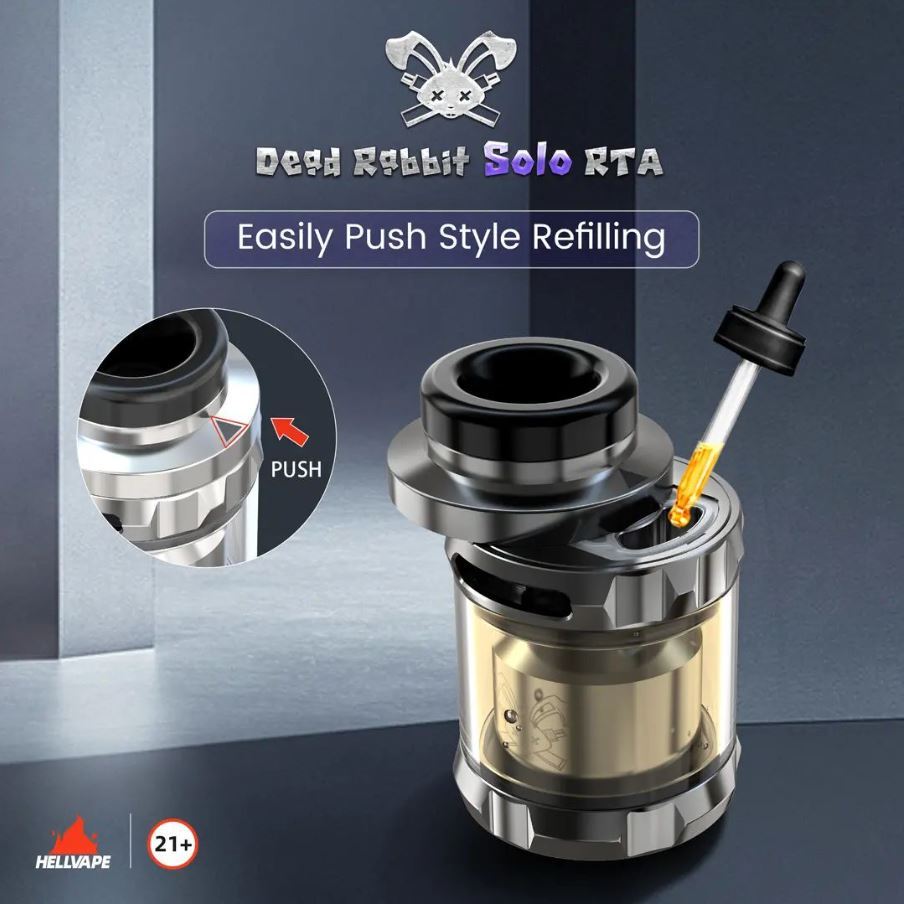 HellVape Dead Rabbit Solo RTA, rebuildable, diy