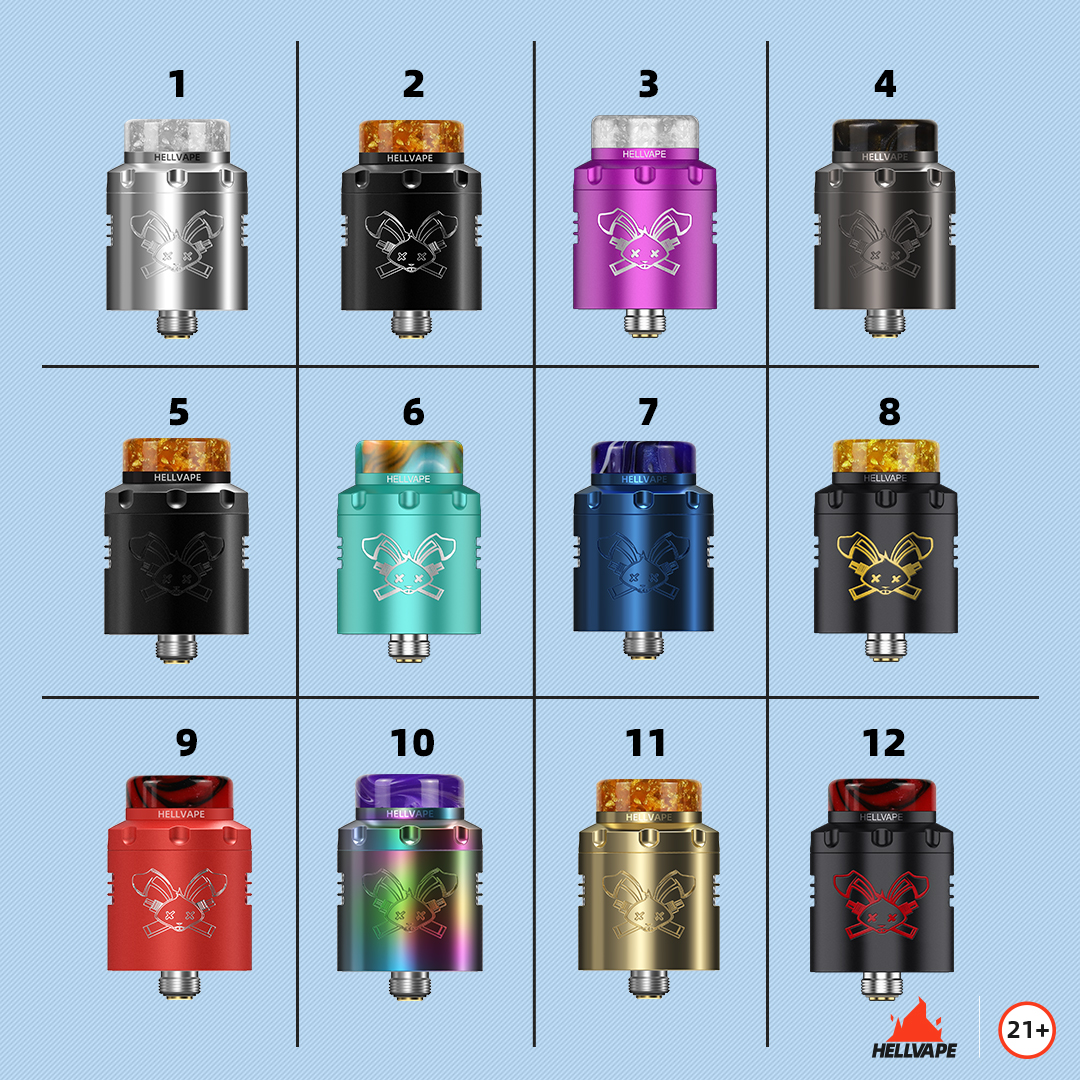 HellVape Dead Rabbit V3 RDA, dead rabbit 3 rda, shoelace cotton ...
