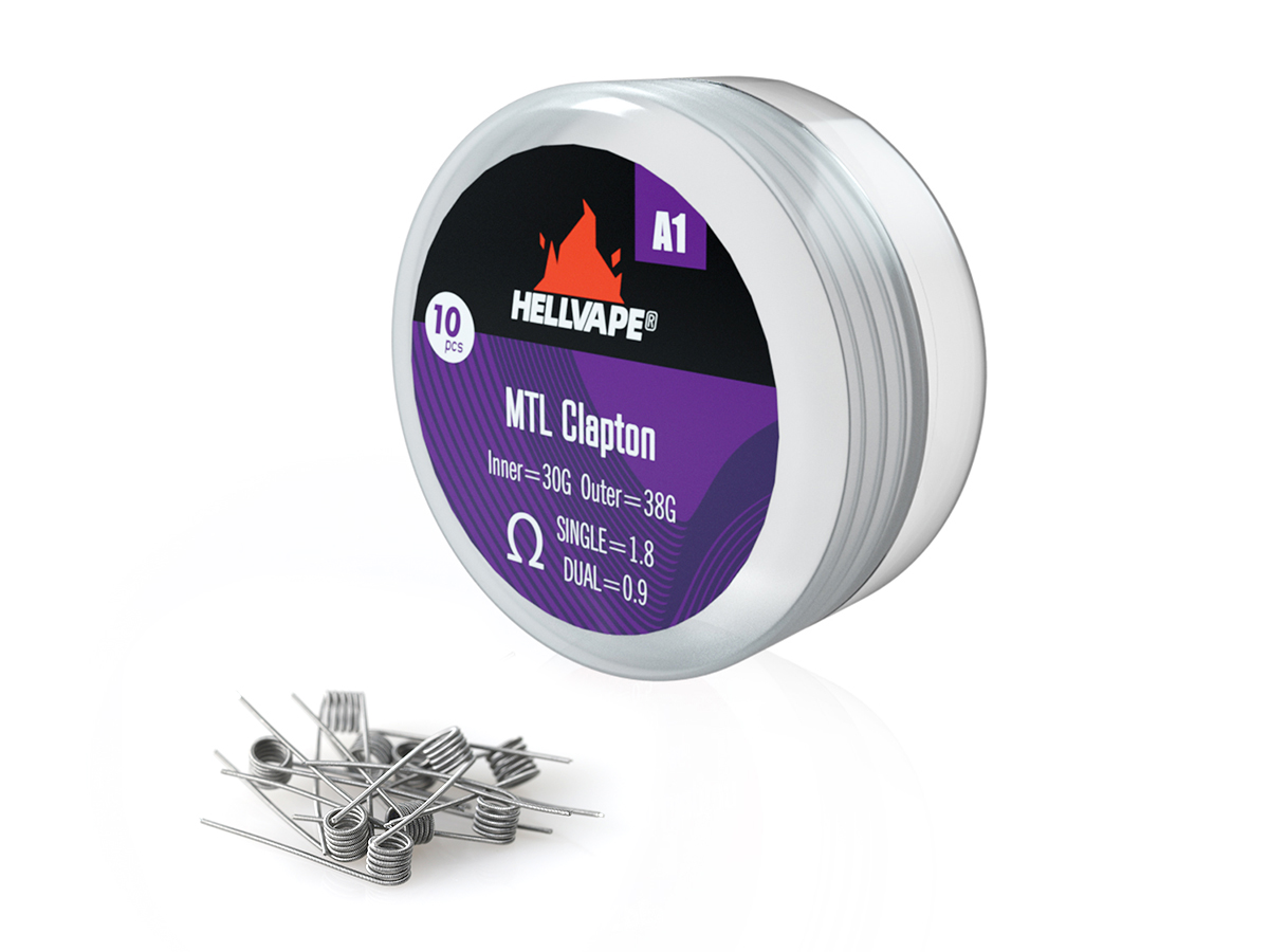 HellVape Ni80 Pre-Built Clapton Wire 10Pk