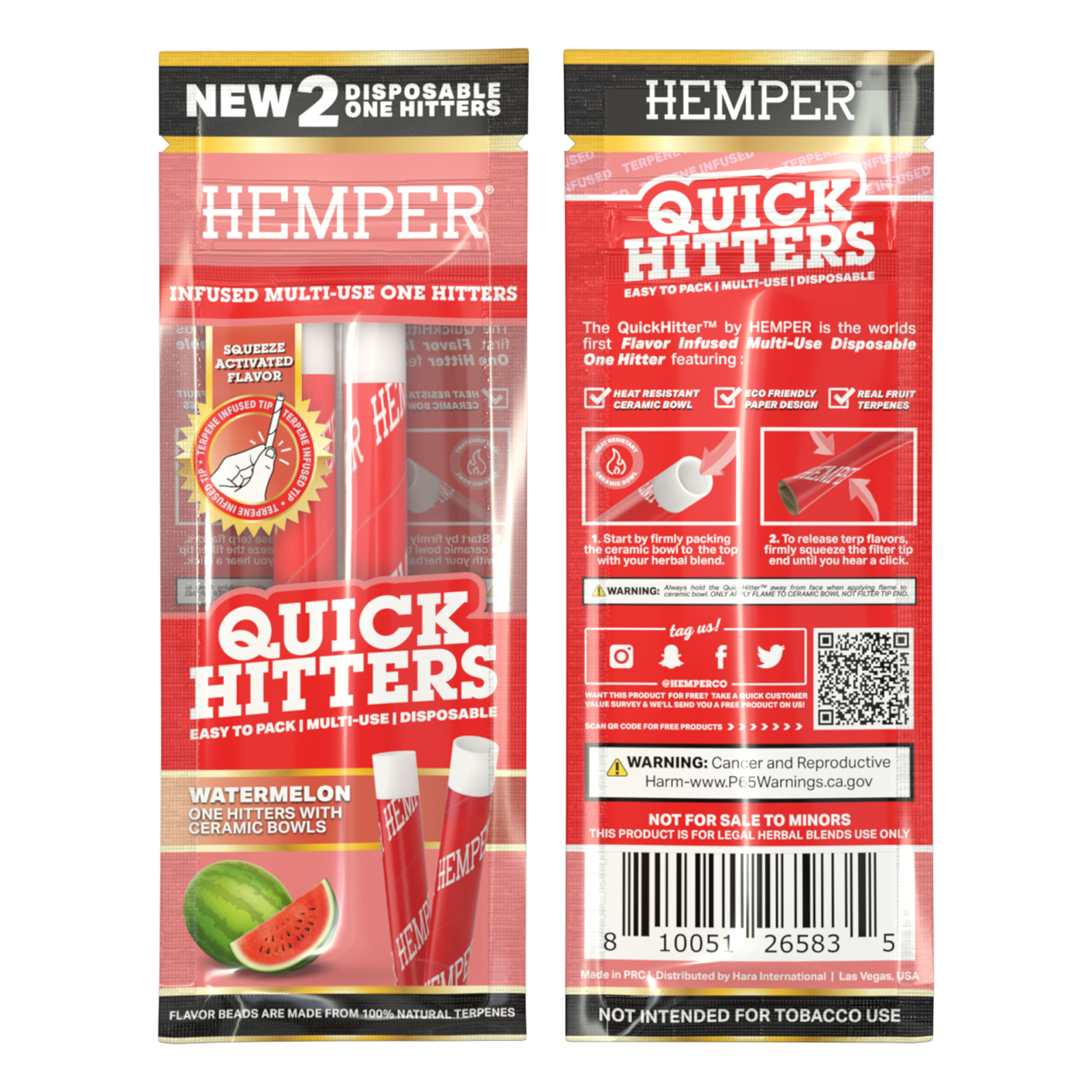 HEMPER Quick Hitters Display Box 20CT, thc, , dry herb, flower, pre ...