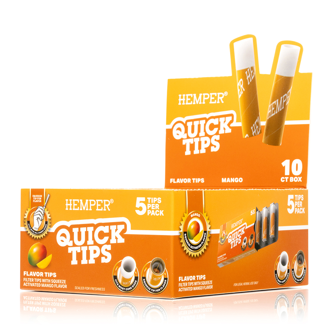 HEMPER Quick Tips Display Box 10CT, thc, , dry herb, flower, pre-roll ...