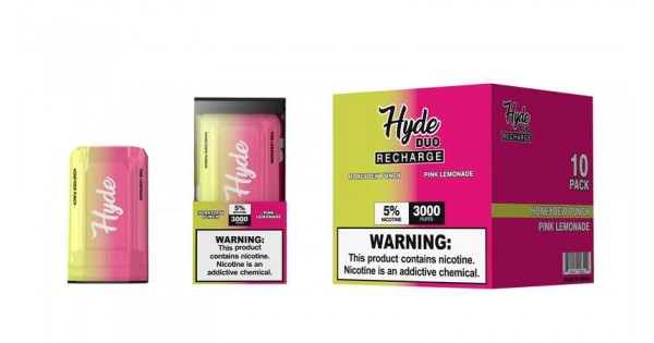 Hyde Duo RECHARGE 3000 Puffs, hyde disposable
