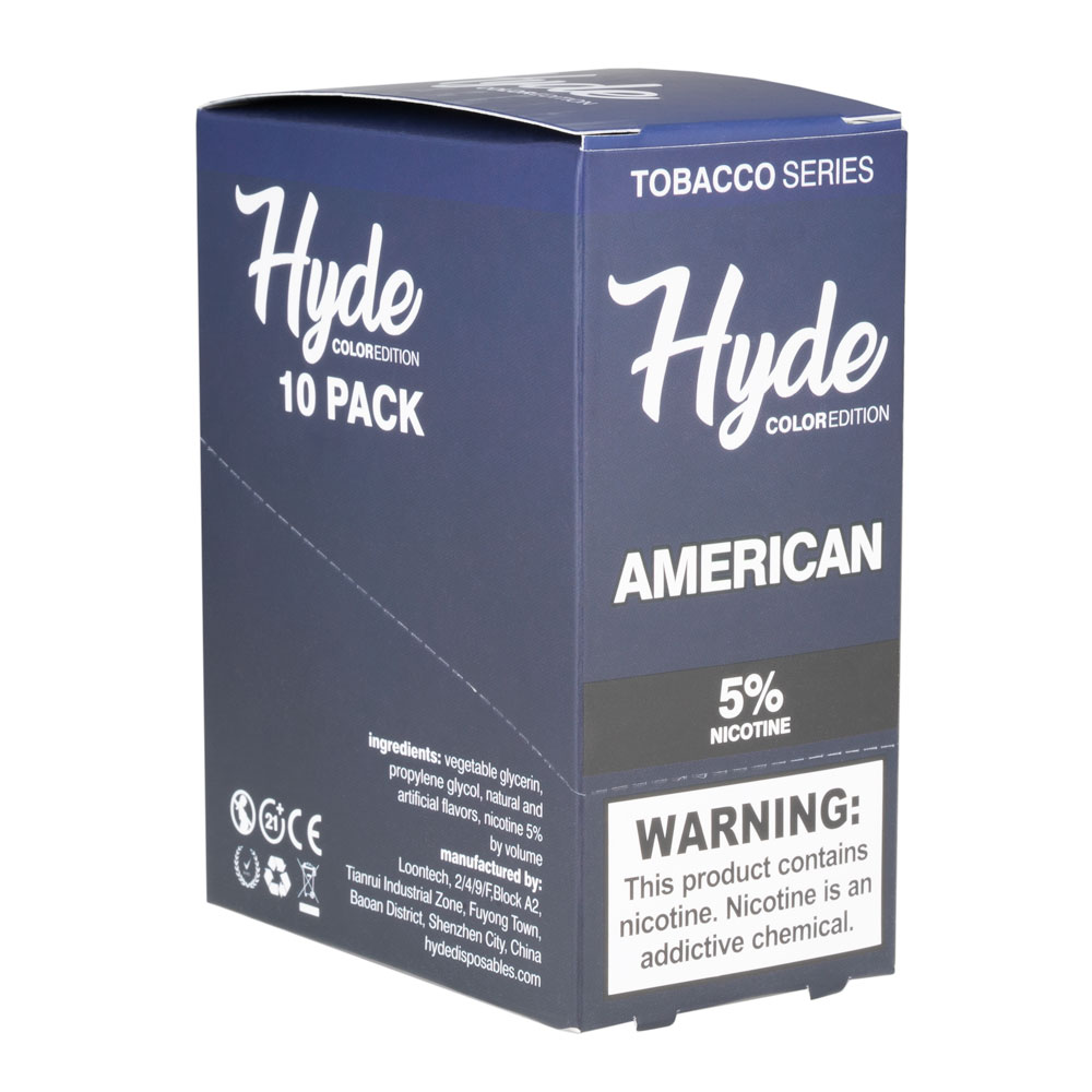 Hyde Color Tobacco Series Singles, disposable, puff bar posh plus pop