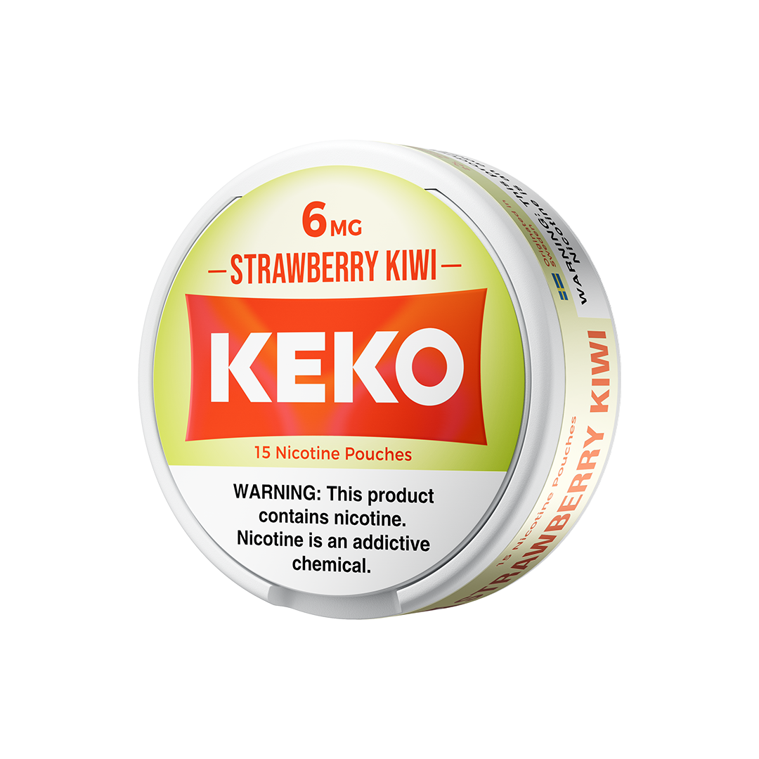 KEKO Pouches 5pk - Strawberry Kiwi, nicotine pouch, nic pouch