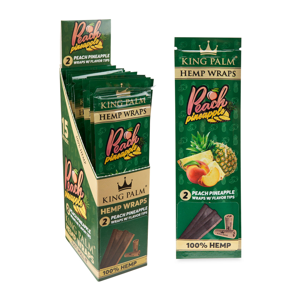 King Palm Wraps Display 15CT, thc, , dry herb, flower, pre-roll, pre ...