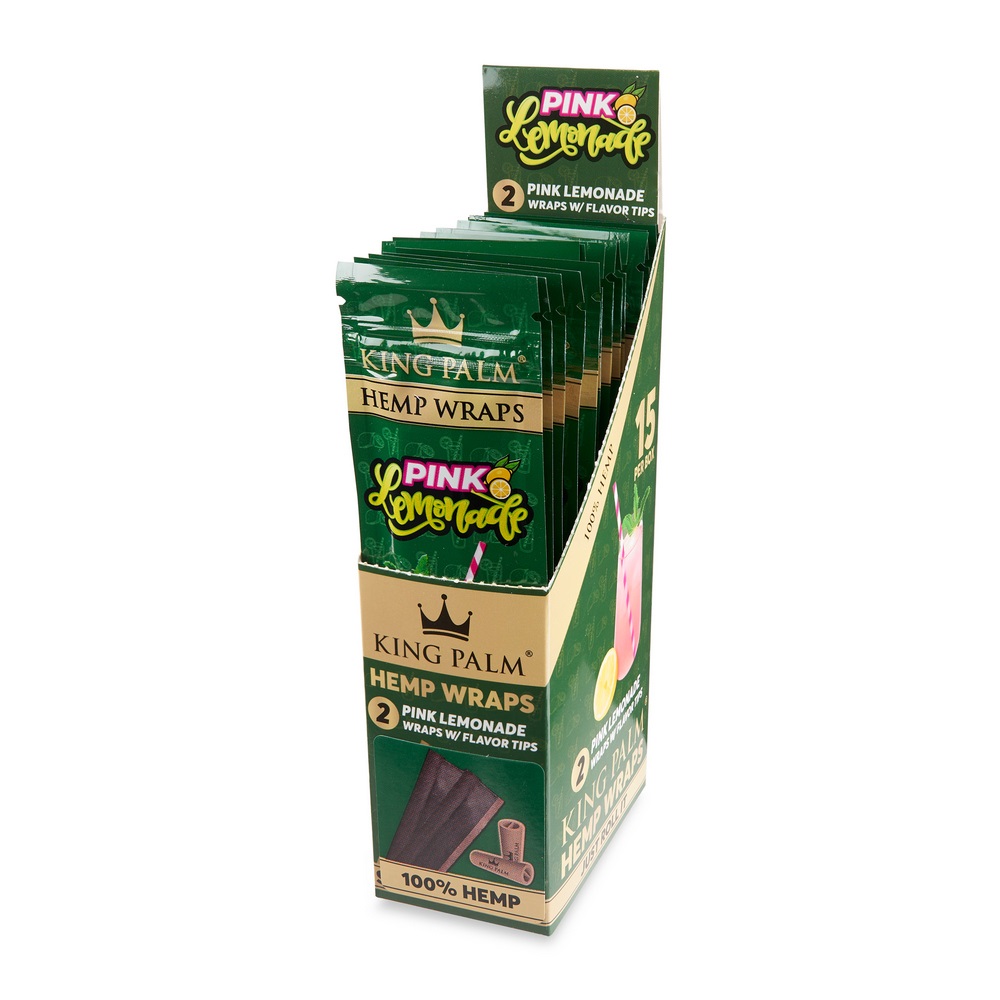King Palm Wraps Display 15CT, thc, , dry herb, flower, pre-roll, pre ...