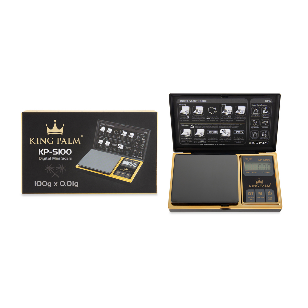 King Palm KP-S100 Digital Mini Scale - 100g x 0.01g, thc, dry herb ...