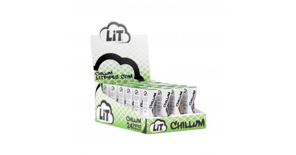 LiT Brands Chillum Pipe Assorted Display 24CT, lit pipes, thc, , dry ...