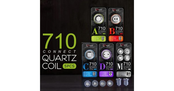 Lookah 710 Connect Quartz Coils 5pk, thc, wax, dab, concentrate, dragon ...