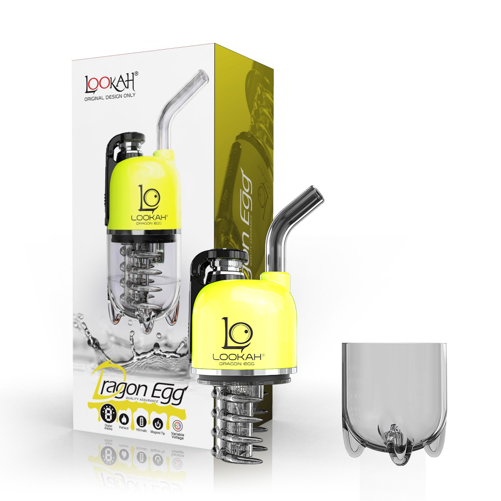 Lookah Dragon Egg Vaporizer, 710 connect quartz coils, thc, cbd, wax ...