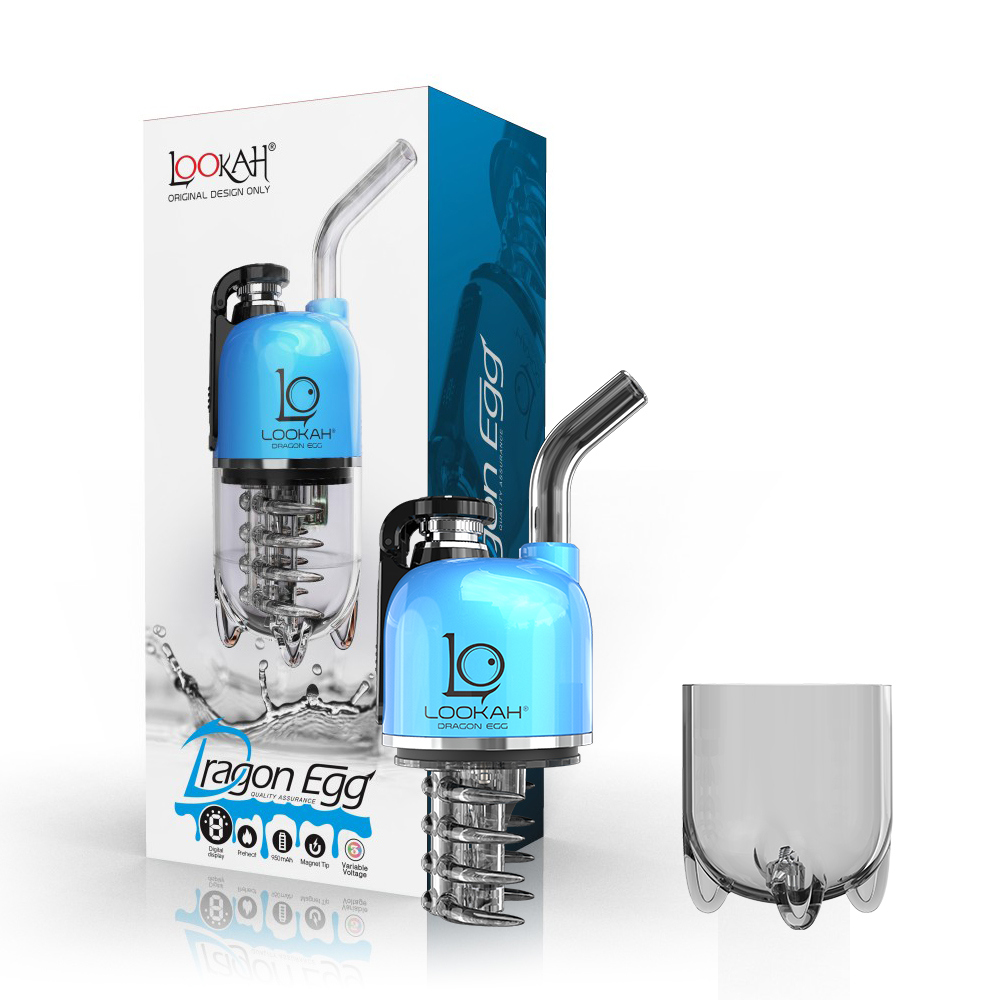 Lookah Dragon Egg Vaporizer, 710 connect quartz coils, thc, , wax, dab ...